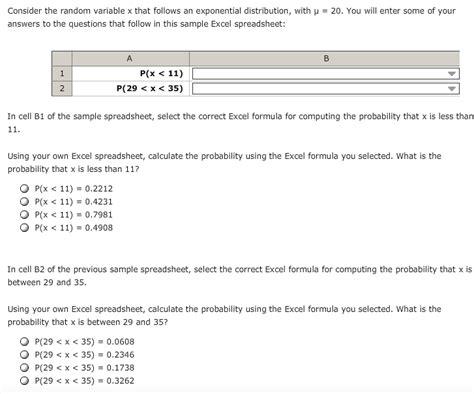 Solved Consider The Random Variable X That Follows An