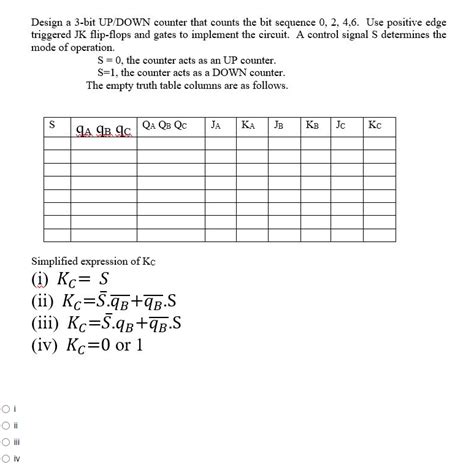 [solved] design a 3 bit up down counter that counts the b