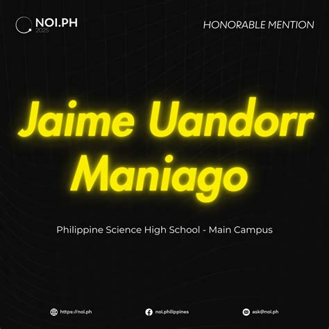 Noi Noiph National Olympiad In Informatics Philippines