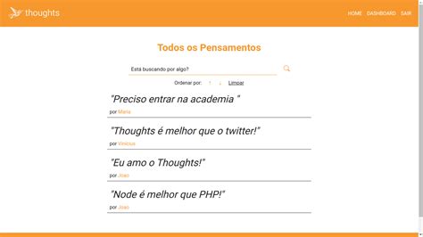 Github Frednogueiradevprojeto Thoughts Sistema Para Publicação De