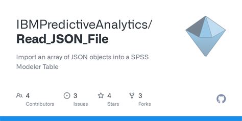 GitHub IBMPredictiveAnalytics Read JSON File Import An Array Of JSON Objects Into A SPSS