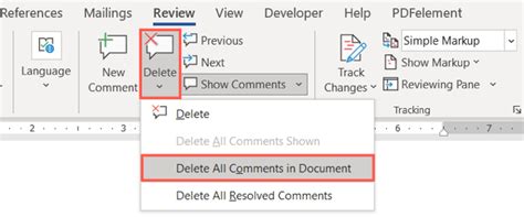 How To Hide Or Delete Comments In Microsoft Word