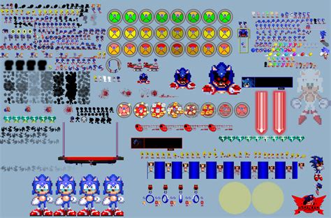 Sonic Exe Nb Enhanced Sprite Sheet By Mmimimim121 On Deviantart