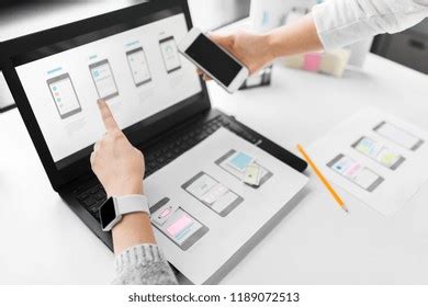 Ui Ux Dashboard In Laptop Stock Photos Images Photography Shutterstock