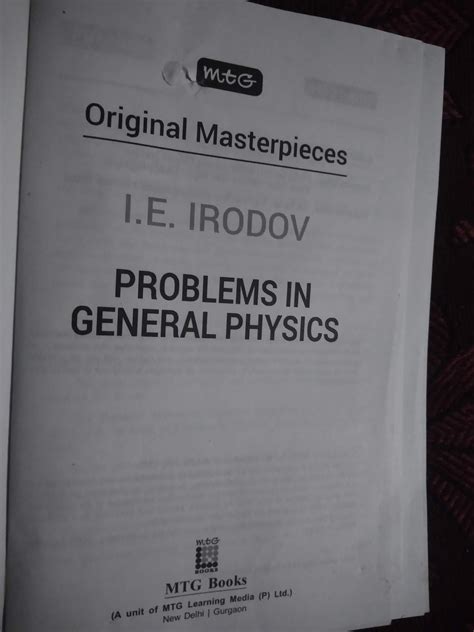Ie Irodov Book Review