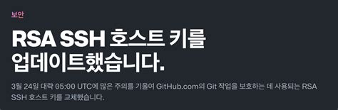 Github WARNING REMOTE HOST IDENTIFICATION HAS CHANGED 에러 해결