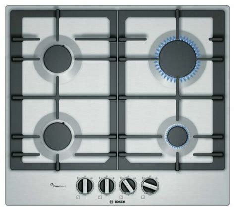 Bosch PCQ7A5B90 Serie 6 75cm Gas Cooking Hob -Stainless Steel for sale ...
