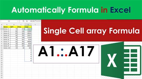 Excel Array Single Cell Formula Auto Adjust Output Range In Excel