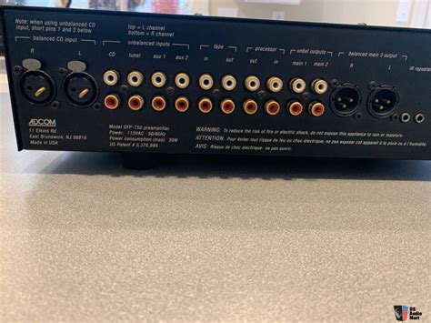 Adcom Gfp 750 Preamp Photo 4897144 Us Audio Mart