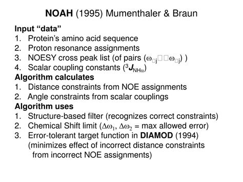 Ppt Automating Steps In Protein Structure Determination By Nmr Powerpoint Presentation Id 614336