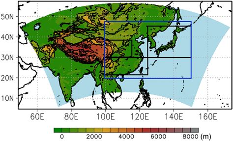 Topography In The Calculation Domain Shaded And Contour The Contour Download Scientific