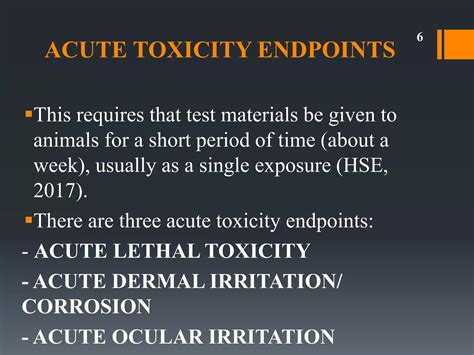Toxicology Endpoints Pdf Chemistry Science