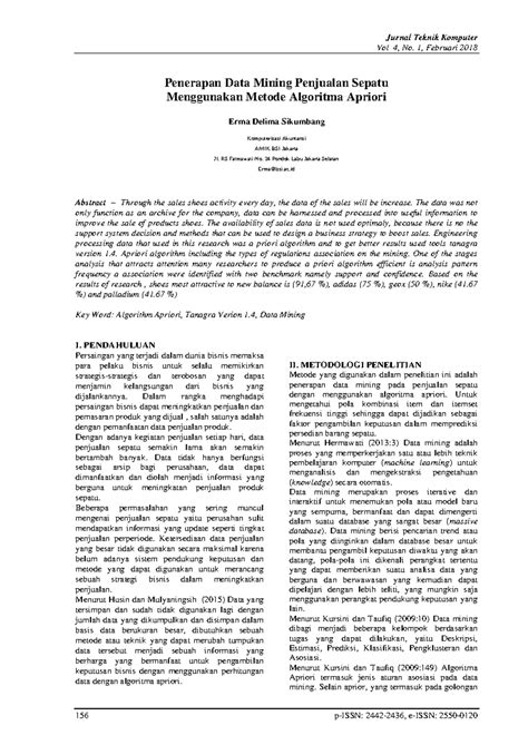 Penerapan Data Mining Penjualan Sepatu Menggunakan Metode Algoritma