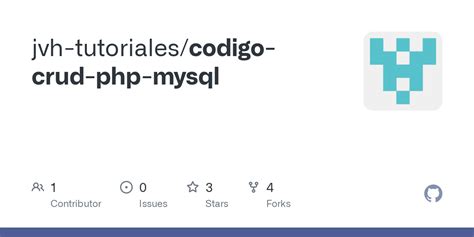 Github Jvh Tutoriales Codigo Crud Php Mysql