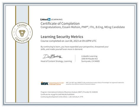 essam mohsin pmp® itil b eng meng candidate on linkedin certificate of completion