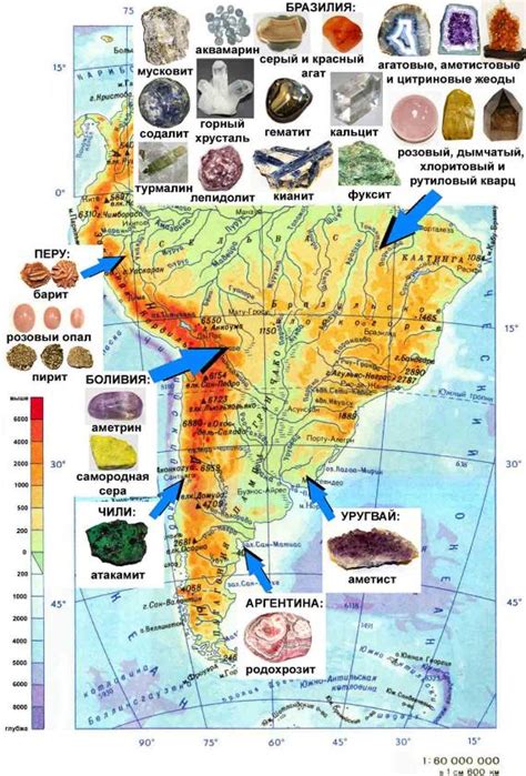 Покажите на карте основные месторождения полезных ископаемых Южной Америки Школьные Знания Com