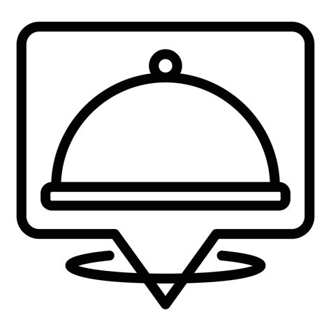 Restaurant Online Menu Icon Outline Vector Food Delivery Vector Art At Vecteezy