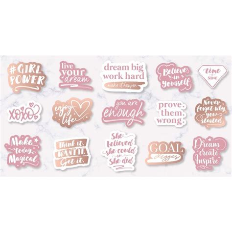 Jual Stiker Aesthetic Diy Buku Diary Stiker Tumblr Stiker Deco Stiker Hp Laptop Sticker