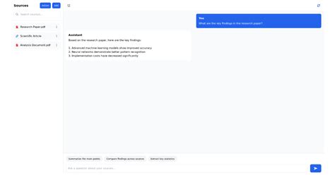 Notebook Interface Free React Tailwind Component