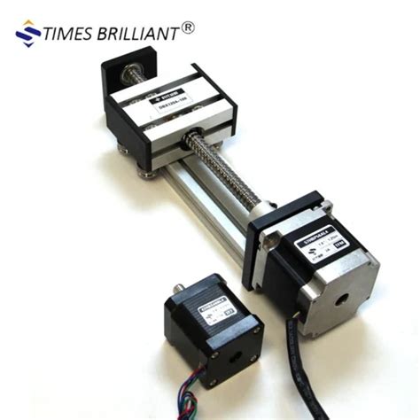 100mm Stroke Ball Screw Linear Motion Guide Rail With Nema 23 Setpper Motor Linear Motion