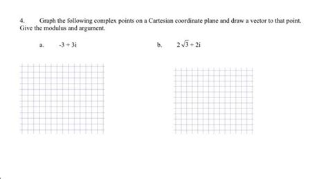 Solved Graph The Following Complex Points On A Cartesian Chegg