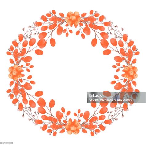 손으로 그린 수채화 가을 나뭇 가지 열매 및 잎 화 환은 흰색 배경에 고립되어 있습니다 시골 스타일의 일러스트레이션은 초대장 엽서 라벨 및 기타 인쇄물에 사용할 수 있습니다