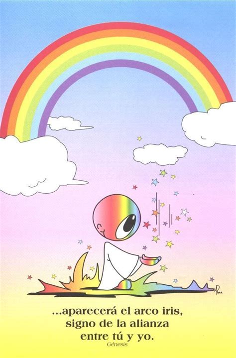 Aparecerá El Arco Iris Caratula Para Niños Religión Oracion De La Tarde