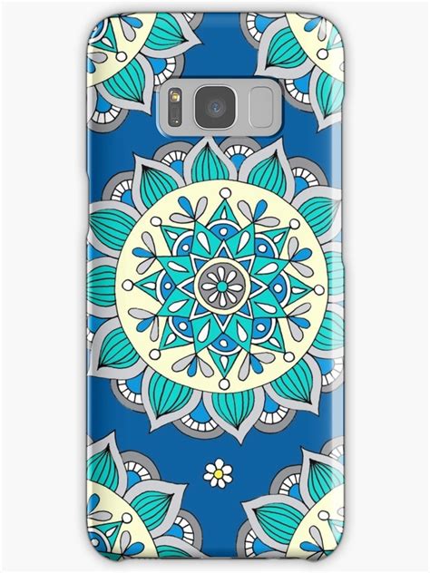 Sjo Design — ‘blue And Cream Mandala Samsung Galaxy Cases Are