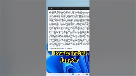 How To Install Jupyter Python Dataanalysis Coding Viralvideo Shortsfeed Trending Youtube
