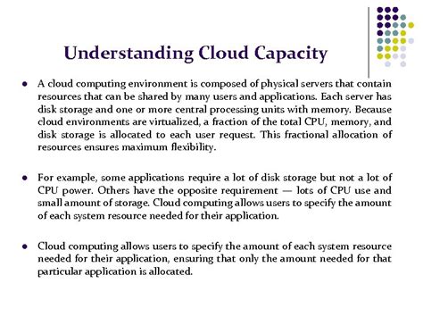 Cloud Computing Capacity Planning Dr Sanjay P Ahuja