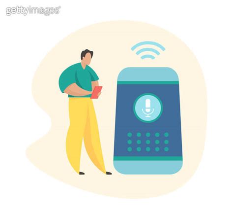 Smart Speaker Virtual Assistant Concept Voice Command Device
