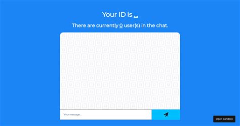 Aws React Chat App Codesandbox