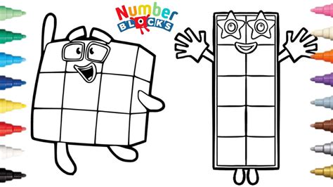 How To Draw The Numberblocks Learn To Count 9 And 10 Numberblocks Youtube