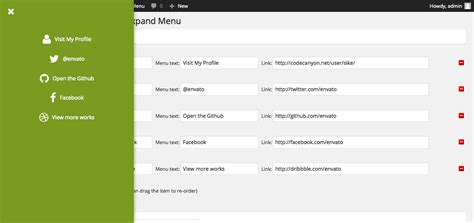 Responsive Expand Hamburger Menu WordPress Plugin By Sike CodeCanyon