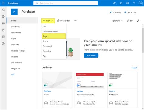 how to create a sharepoint page step by step guide sharepoint diary