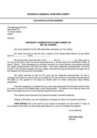 17 Free Wrongful Termination Letter Samples To Download