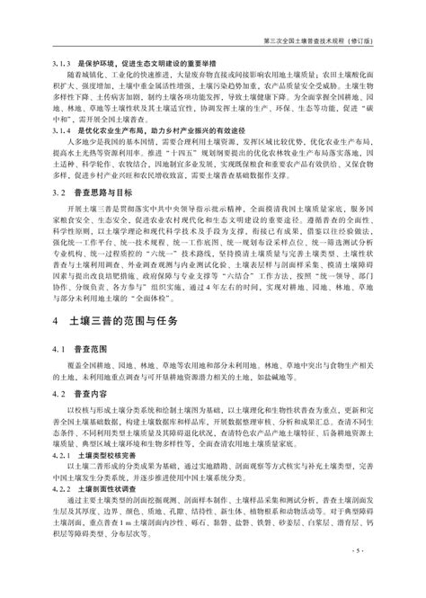 国务院第三次全国土壤普查领导小组办公室《第三次全国土壤普查技术规程规范（修订版）》国土壤普查办发〔2023〕24号 国土人