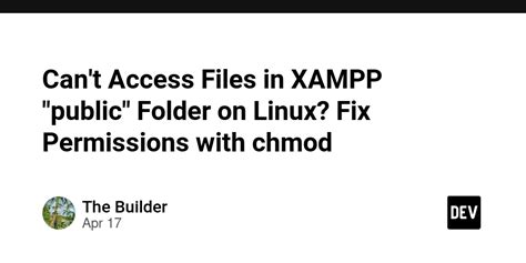 Cant Access Files In Xampp Public Folder On Linux Fix Permissions