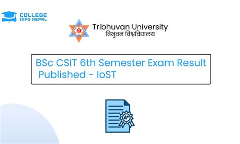 Bsc Csit 6th Semester Exam Result Published Iost