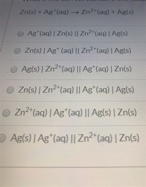 Solved What Is The Correct Standard Line Notation For The