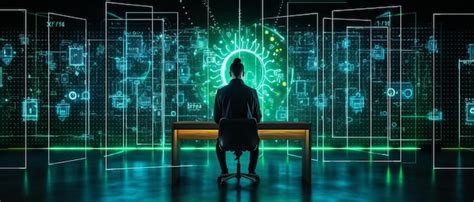 Premium Ai Image Cyber Security Network Data Protection Concept Businessman Using Laptop