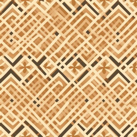 Premium Ai Image Wallpaper Lattice Pattern With Beige And Cream Hues Infinite Seamless