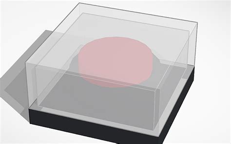 3d Design Button With Cover Tinkercad