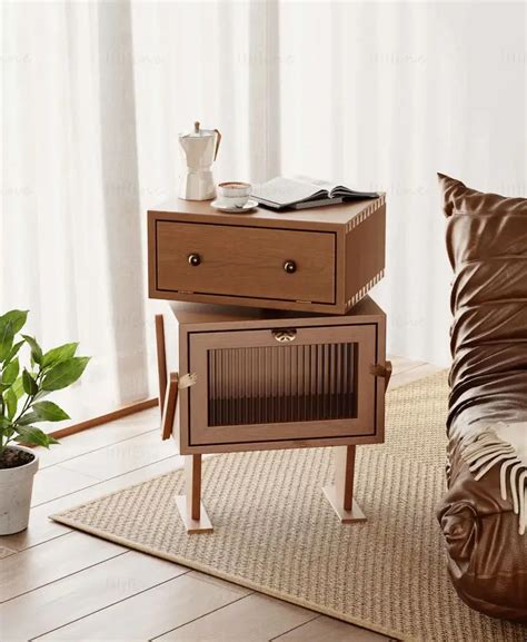 Small Side Table Small Sideboard Interior Design 3d Model Scene Project