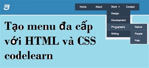 Tạo Menu Website Với Html Và Css Như Thế Nào