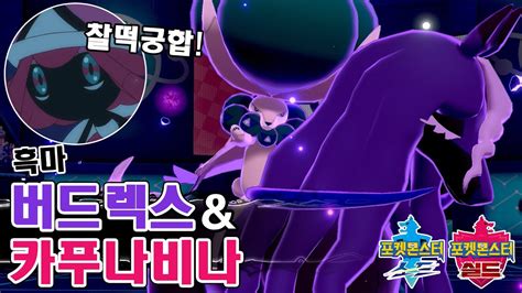고스트가 악타입을 진정한 왕 흑마 버드렉스를 사용해 보았습니다 [포켓몬스터 소드 실드] Youtube