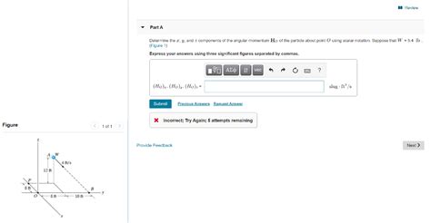 Solved Review Part A Determine The R Y And A Components Of Chegg