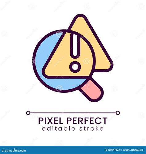 Problem Identification Pixel Perfect RGB Color Icon Stock Vector Illustration Of Failure Icon