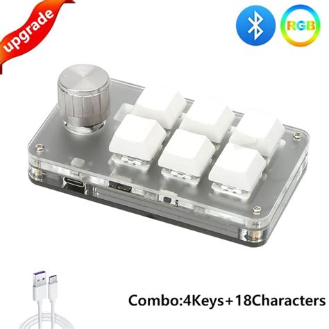 USB Custom Keyboard Macro Key Knob Programming RGB Bluetooth Gaming Photoshop Hotswap Mini