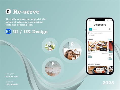 Ui Ux Design Of The Table Reservation App Behance